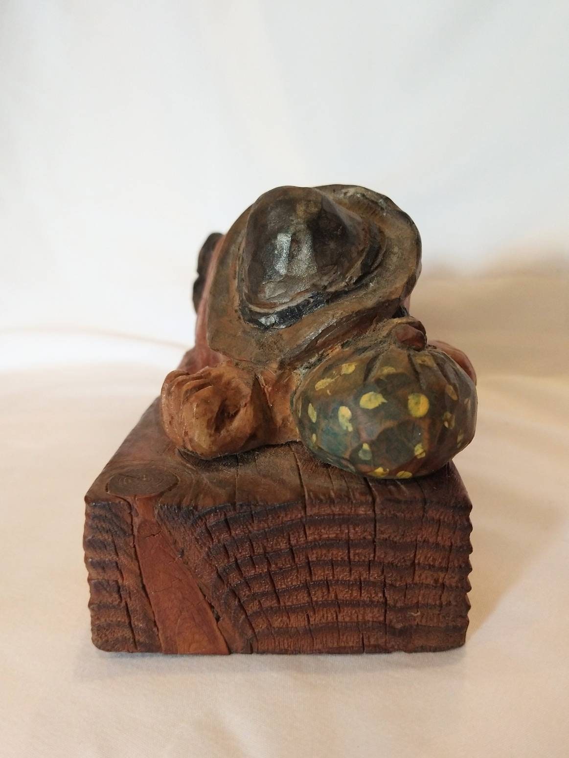 Vintage Carved Wooden Hobo Sleeping on an Old 2x4 | Etsy