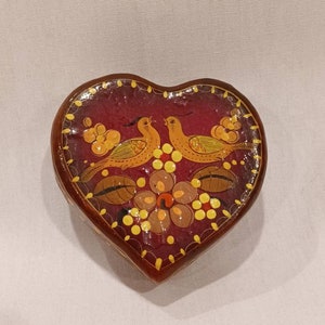 Vintage Ser Mel, Mexican Folk Art, Paper Mache, Heart Shaped Box - Etsy