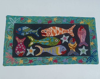 Hooked Rug Vintage | Etsy