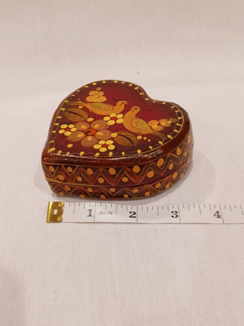 Vintage Ser Mel Mexican Folk Art Paper Mache Heart Shaped - Etsy