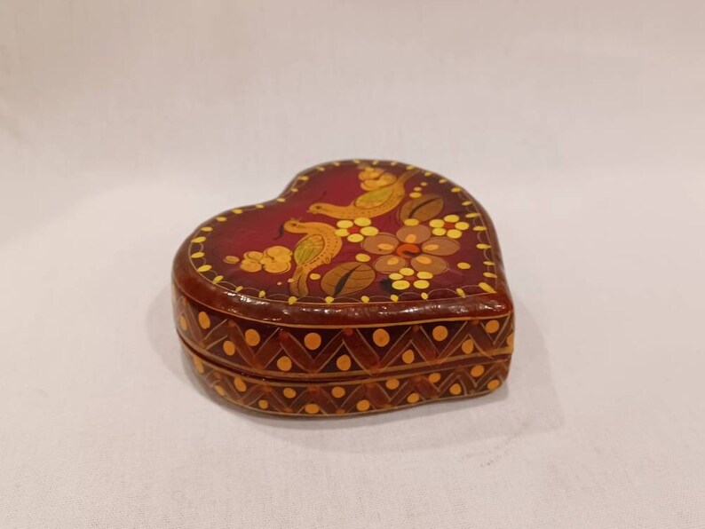 Vintage Ser Mel Mexican Folk Art Paper Mache Heart Shaped - Etsy