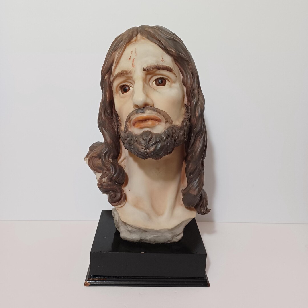 Jesus Christ Handpainted Resin Bust Luciana Collection Made in Italy - Etsy