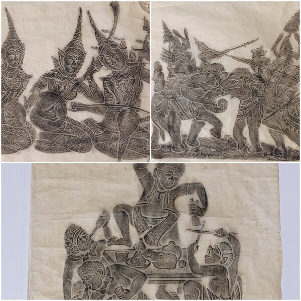 Thai Temple Rubbing - Etsy