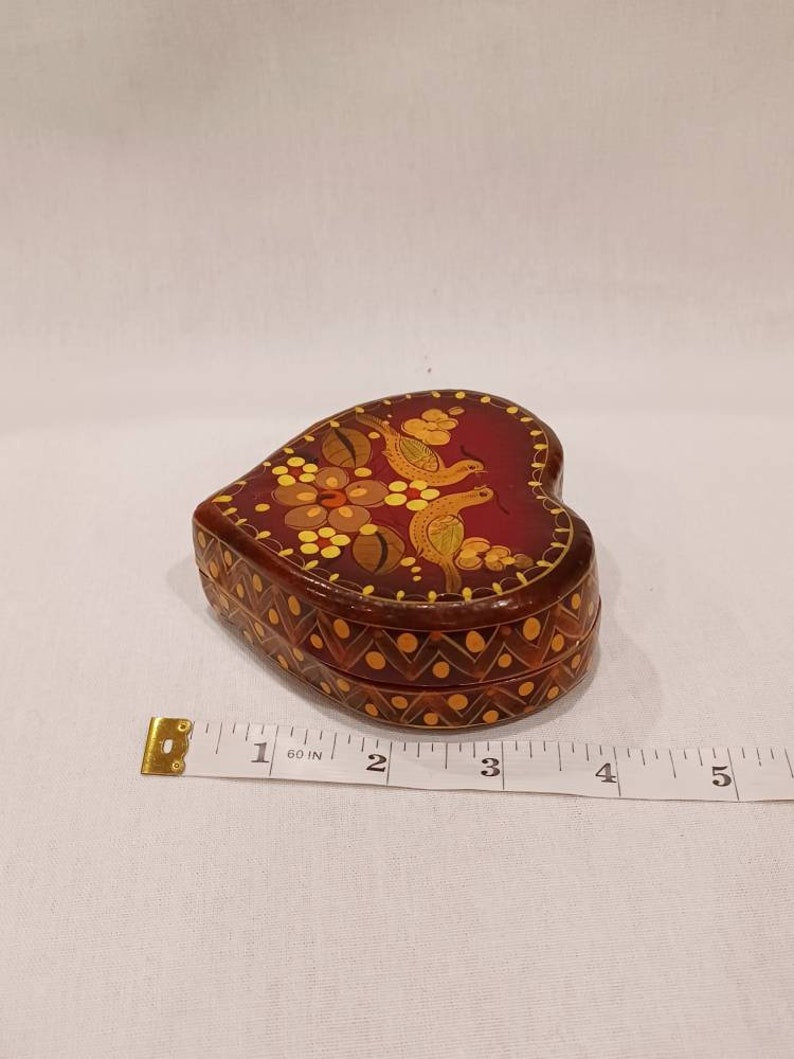 Vintage Ser Mel Mexican Folk Art Paper Mache Heart Shaped - Etsy