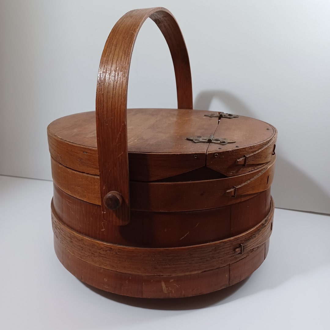 Firkin Wooden Sugar Bucket Sewing Box. See Photos - Etsy