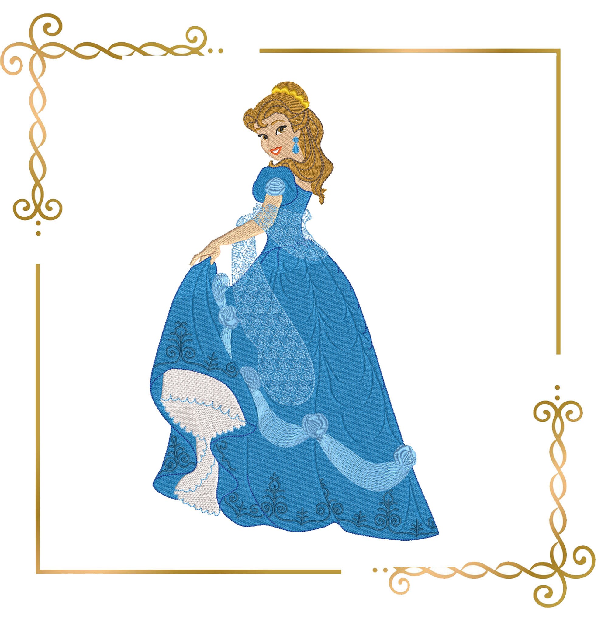 Princess Belle Embroidery Design to the Direct Download. - Etsy