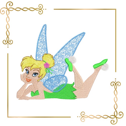 Tinker Bell Autograph Digital Embroidery Machine Design File - Etsy