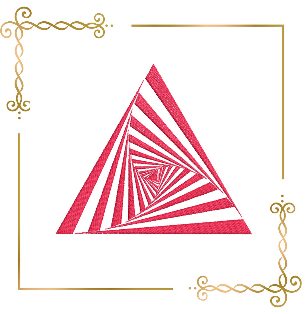 Triangle Embroidery Design for T-shirt 2 Sizes to the Direct Download ...