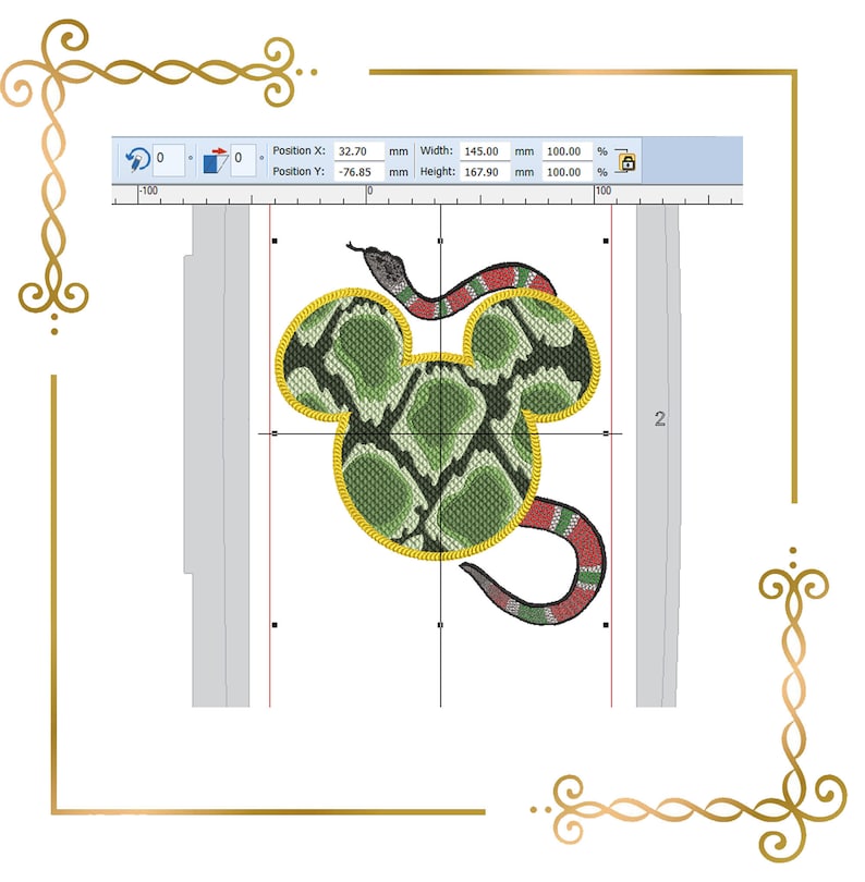 Mouse, Head, Snake, Fantasy, Embroidery Design to the Direct Download ...
