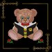 Teddy Bear Reading a Book, Cartoon Character Machine Embroidery Design ...