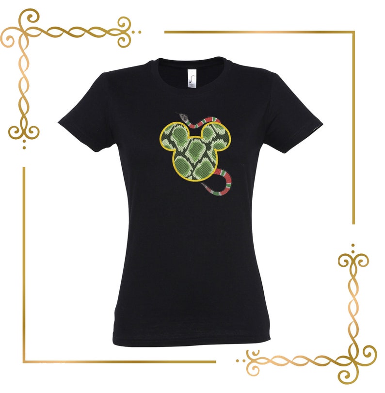 Mickey Mouse Head Snake Fantasy Embroidery Design to the - Etsy