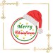 Merry Christmas Santa Claus Cap Christmas Greetings Embroidery Design ...