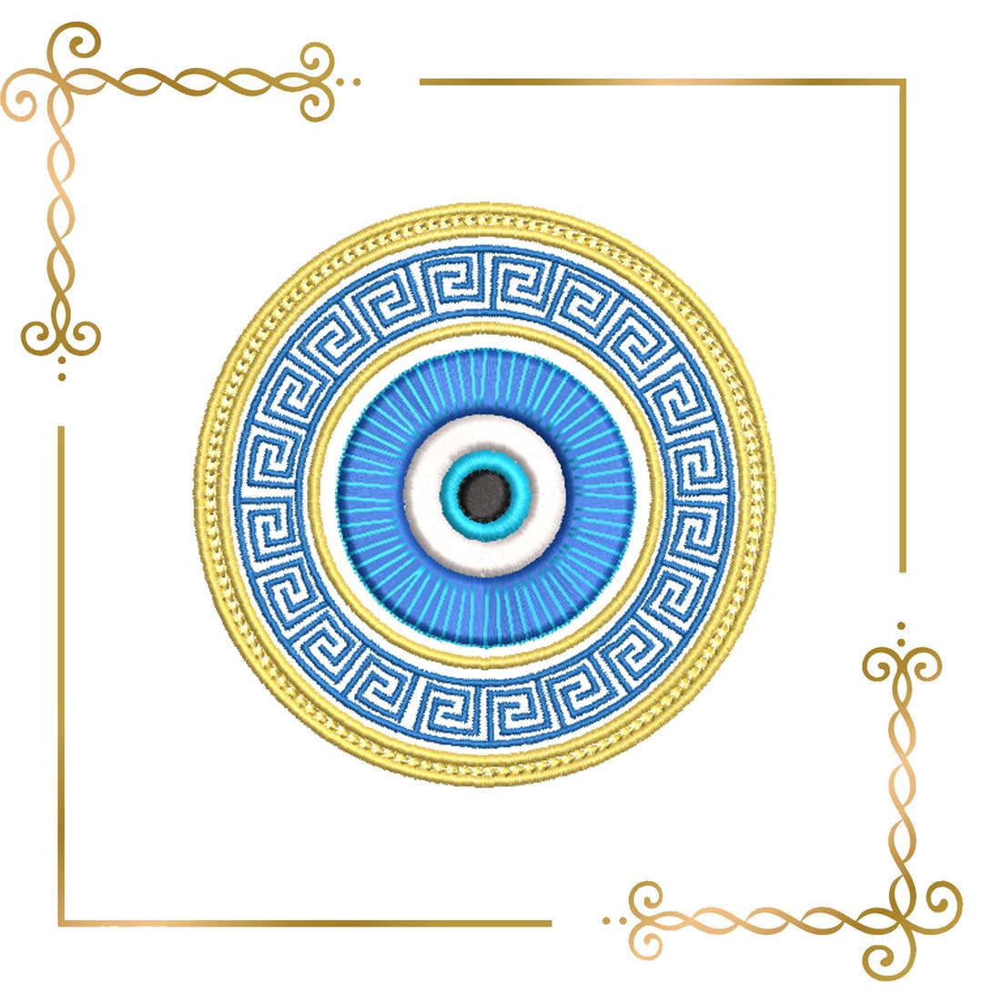 Nazar Eye for the Evil Eye Embroidery Design to the Direct Download. - Etsy