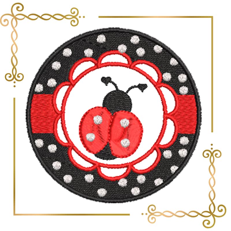 Ladybug Embroidery - Etsy