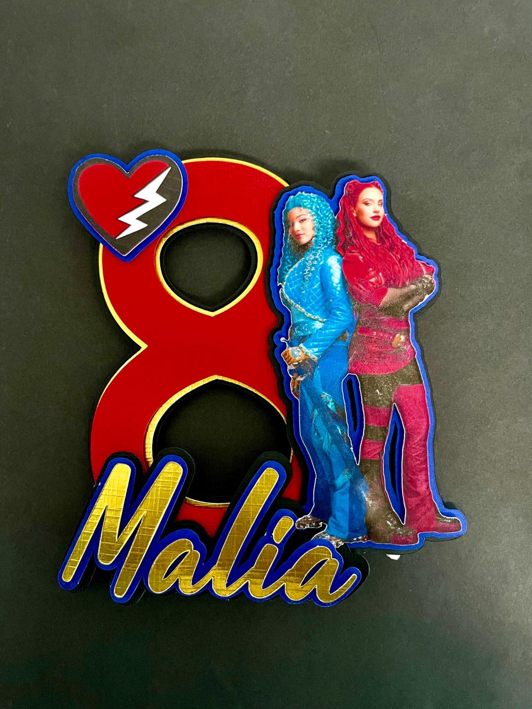 Descendants the Rise of Red Cake Topper, Rise of Red Cake Topper ...