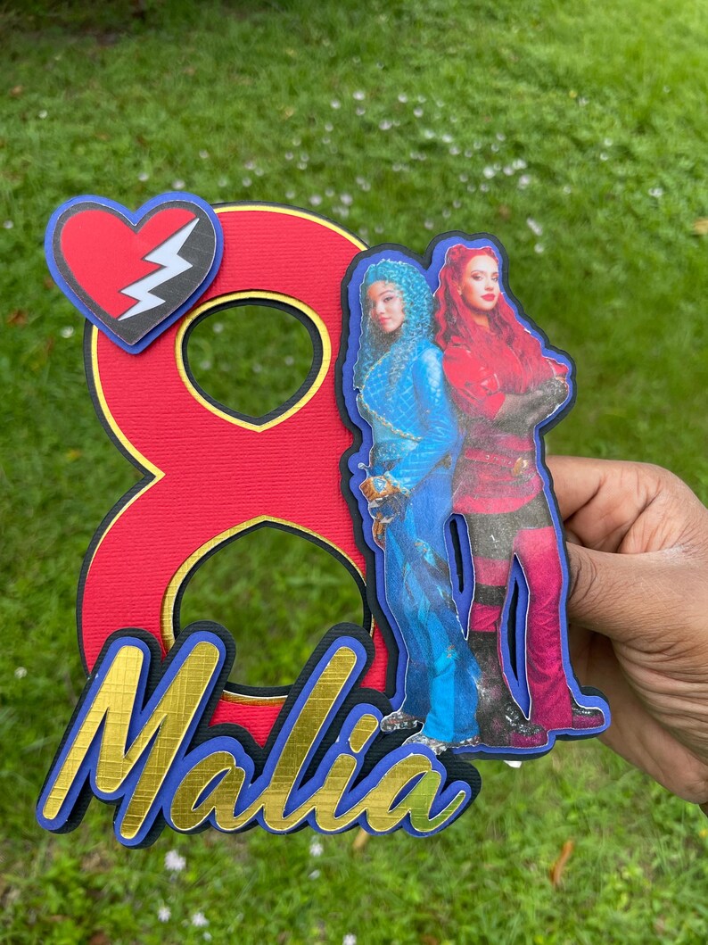 Descendants the Rise of Red Cake Topper, Rise of Red Cake Topper ...