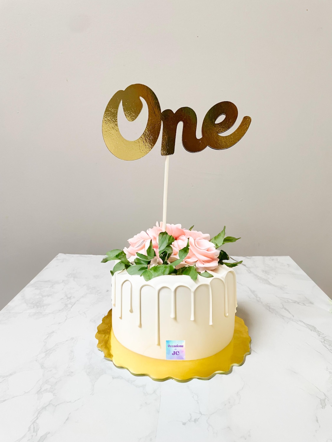 One Cake Topper | Number 1 Topper | First Birthday Topper | Cake Smash ...