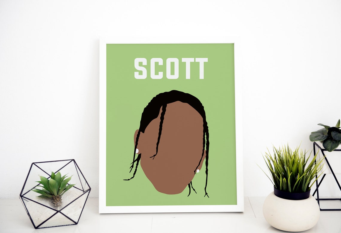 Travis Scott Poster / Travis Scott Print / Travis Scott Art / - Etsy UK