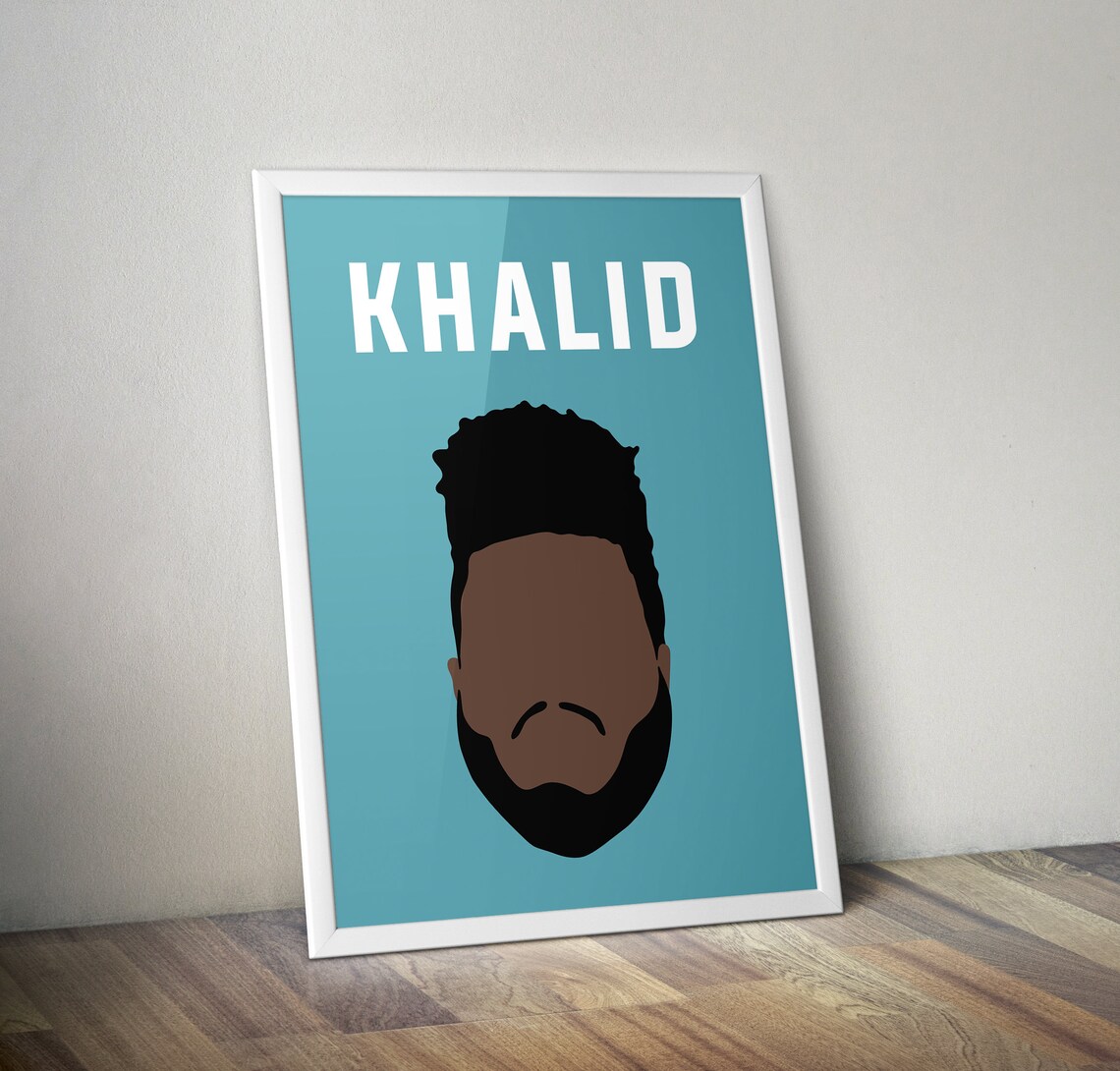 Khalid Poster / Khalid Print / Khalid Art / Music Poster / - Etsy UK
