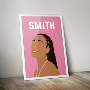 Jorja Smith Poster / Jorja Smith Print / Jorja Smith Art / Minimalist ...