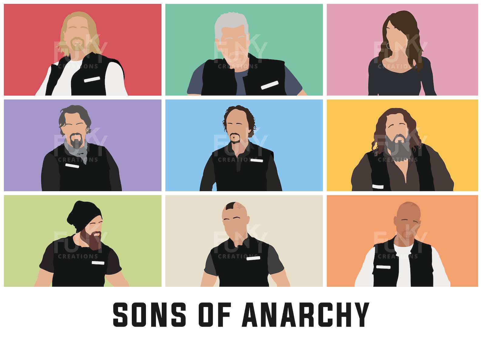 Sons of Anarchy Poster / Sons of Anarchy Print / Sons of - Etsy UK