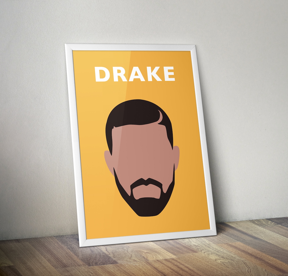 Drake Poster / Drake Print / Drake Art / Drake Digital | Etsy