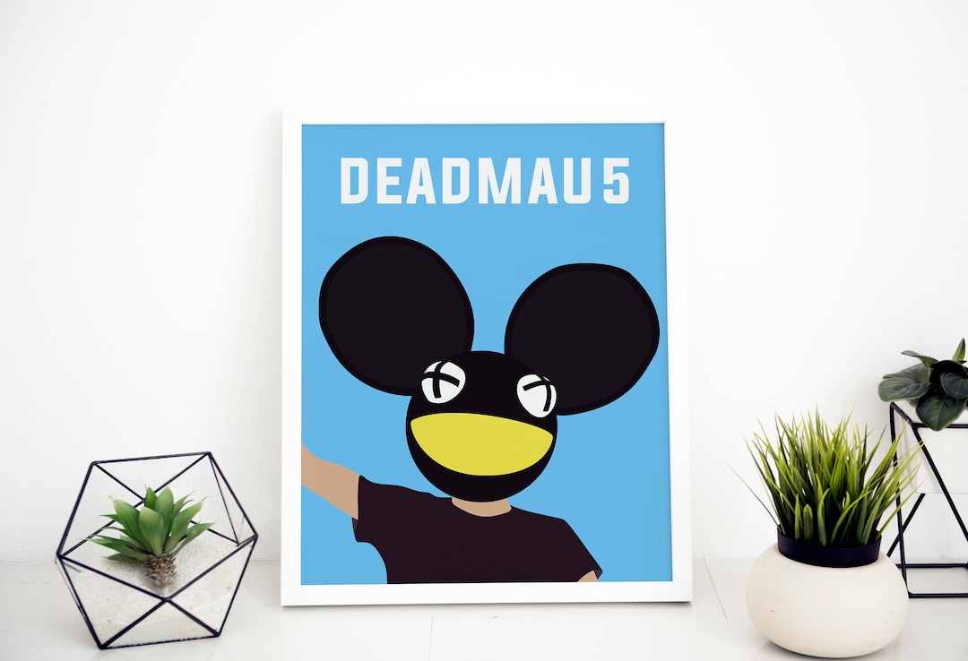 Deadmau5 Poster / EDM Poster / EDM Music Poster / Deadmau5 Print ...
