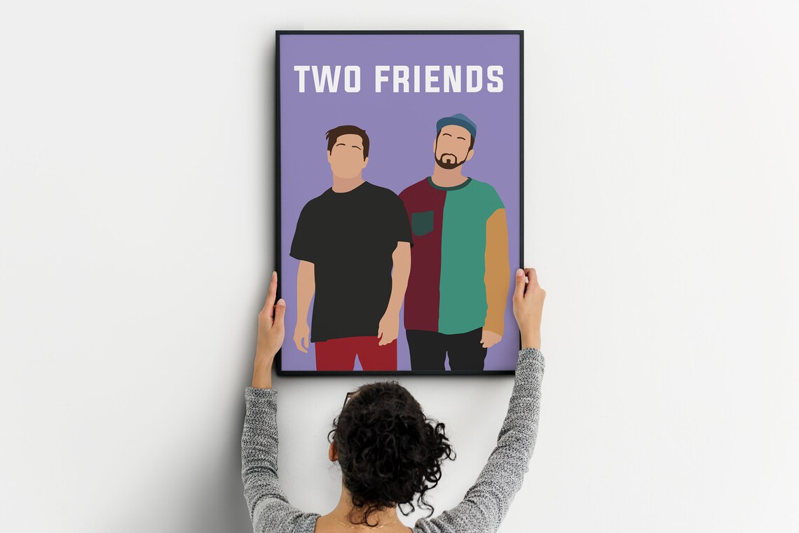 Two Friends Poster / Two Friends Poster / Minimalist Poster / - Etsy UK