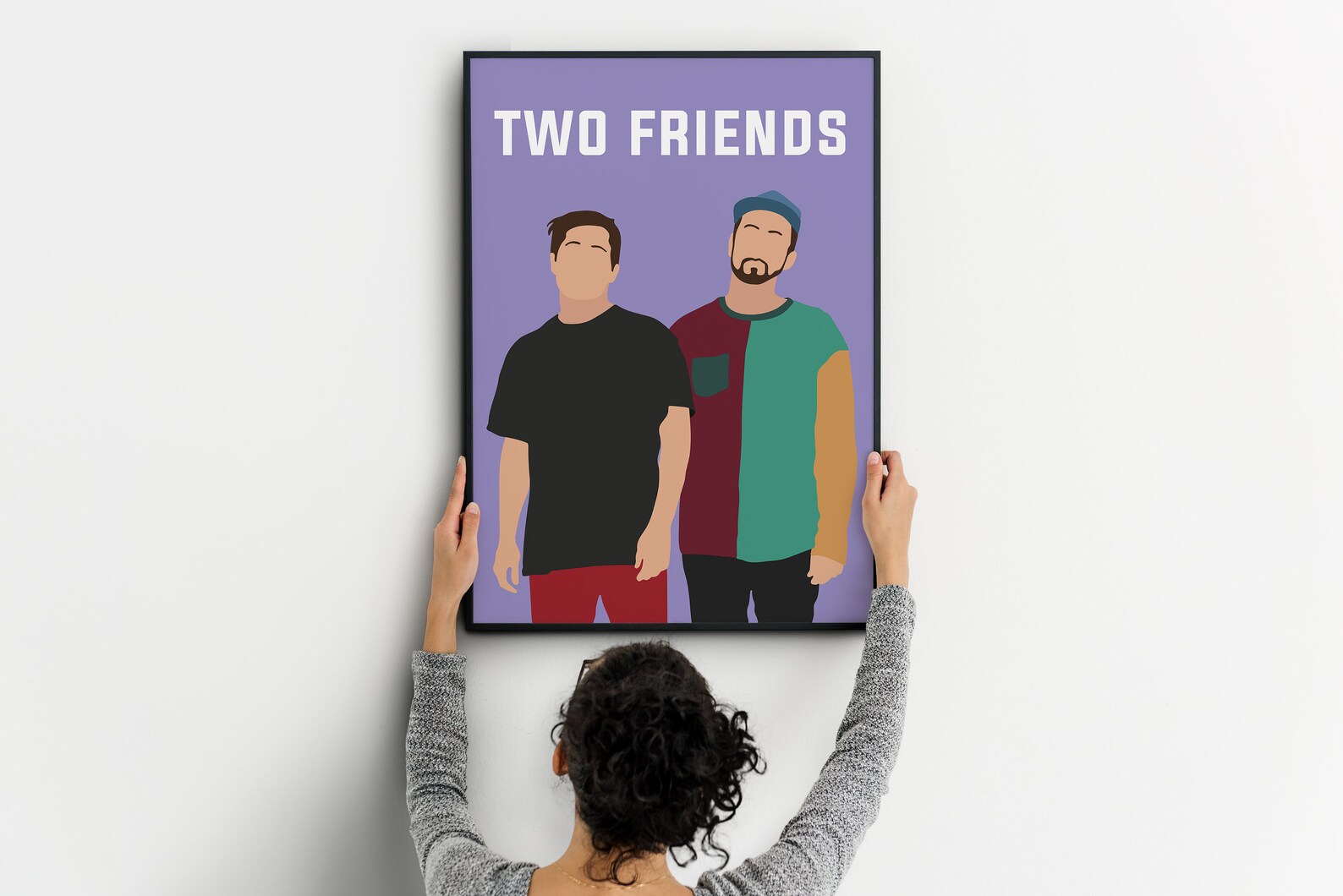Two Friends Poster / Two Friends Poster / Minimalist Poster / - Etsy UK