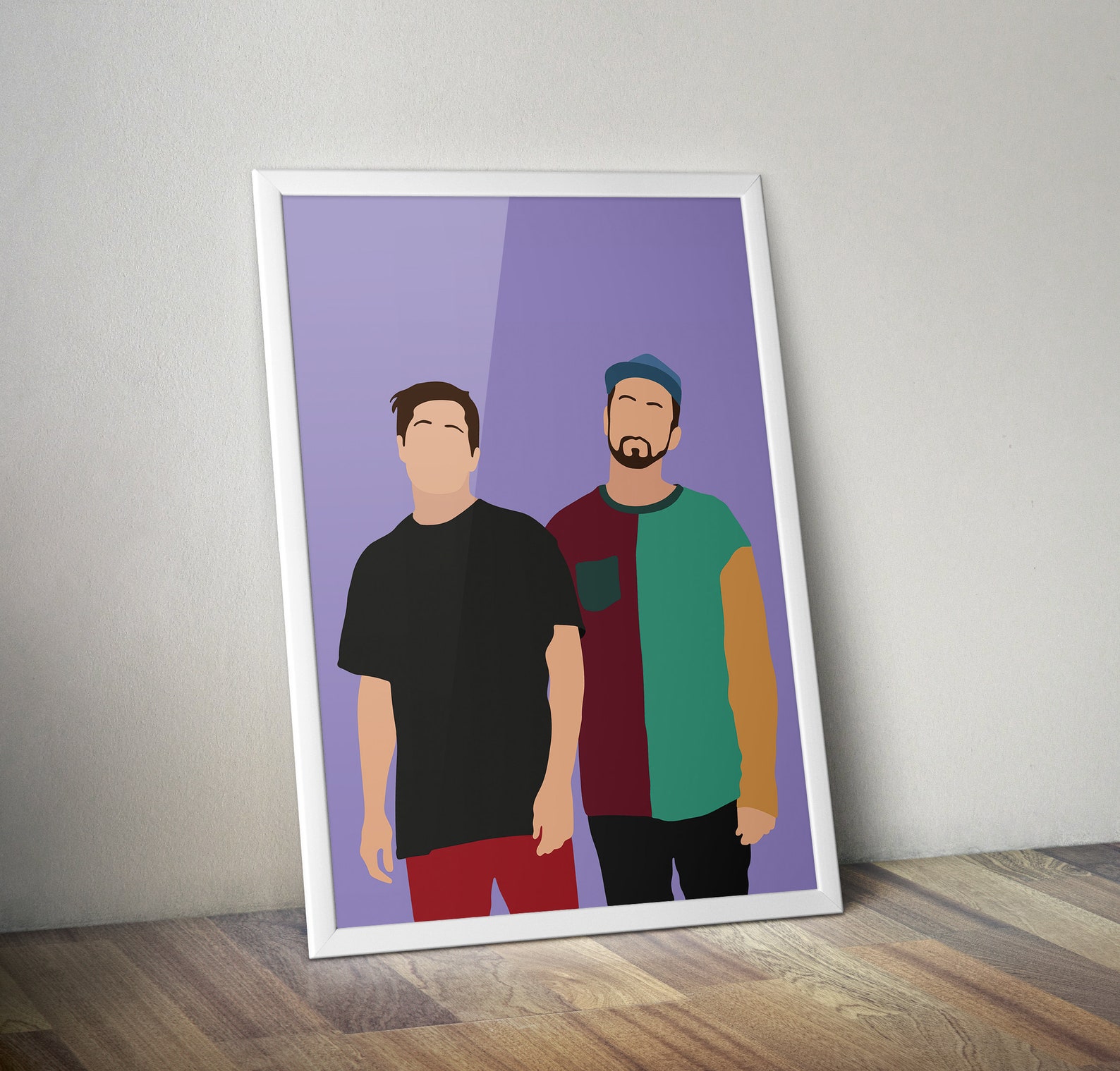 Two Friends Poster / Two Friends Poster / Minimalist Poster / - Etsy UK