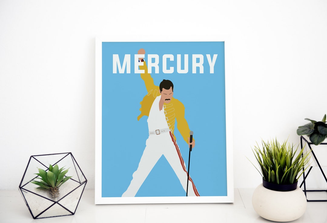 Freddie Mercury Poster / Freddie Mercury Poster / Freddie Mercury Art ...