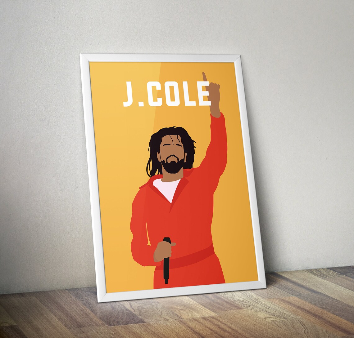 J. Cole Poster / J. Cole Print / J. Cole Art / Minimalist | Etsy