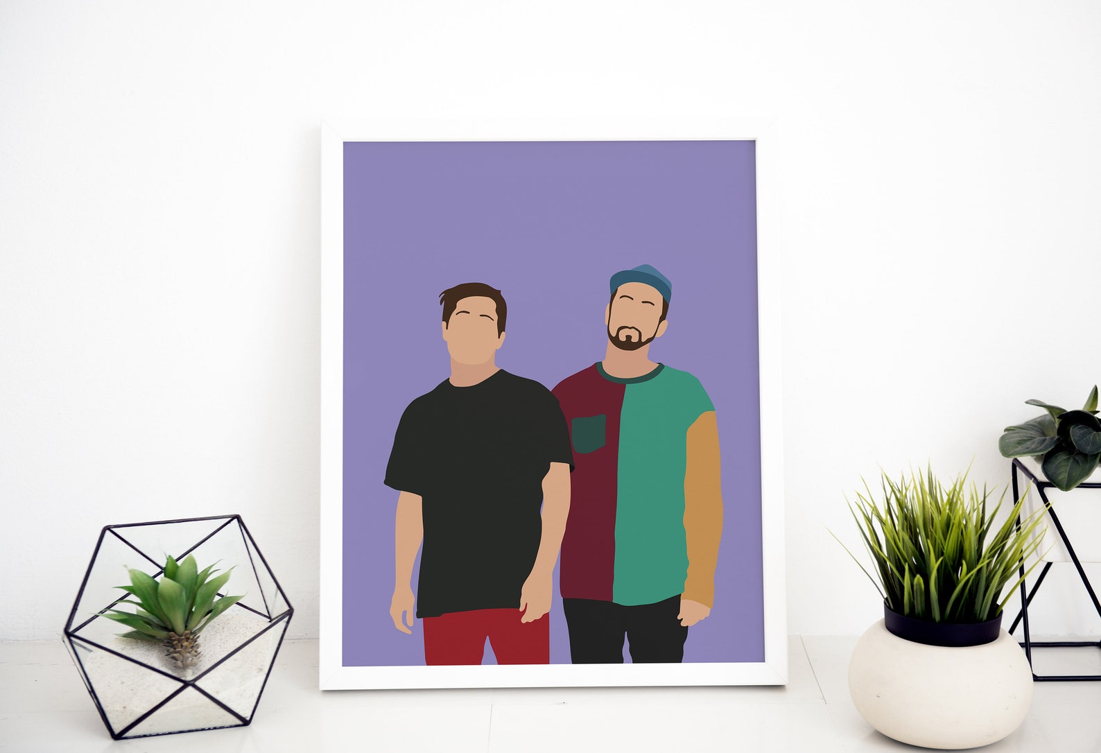 Two Friends Poster / Two Friends Poster / Minimalist Poster / - Etsy UK
