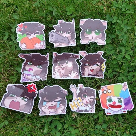 Rocko Octo 10 Pack Emote Stickers Twitch Streamer 3 in Glossy - Etsy
