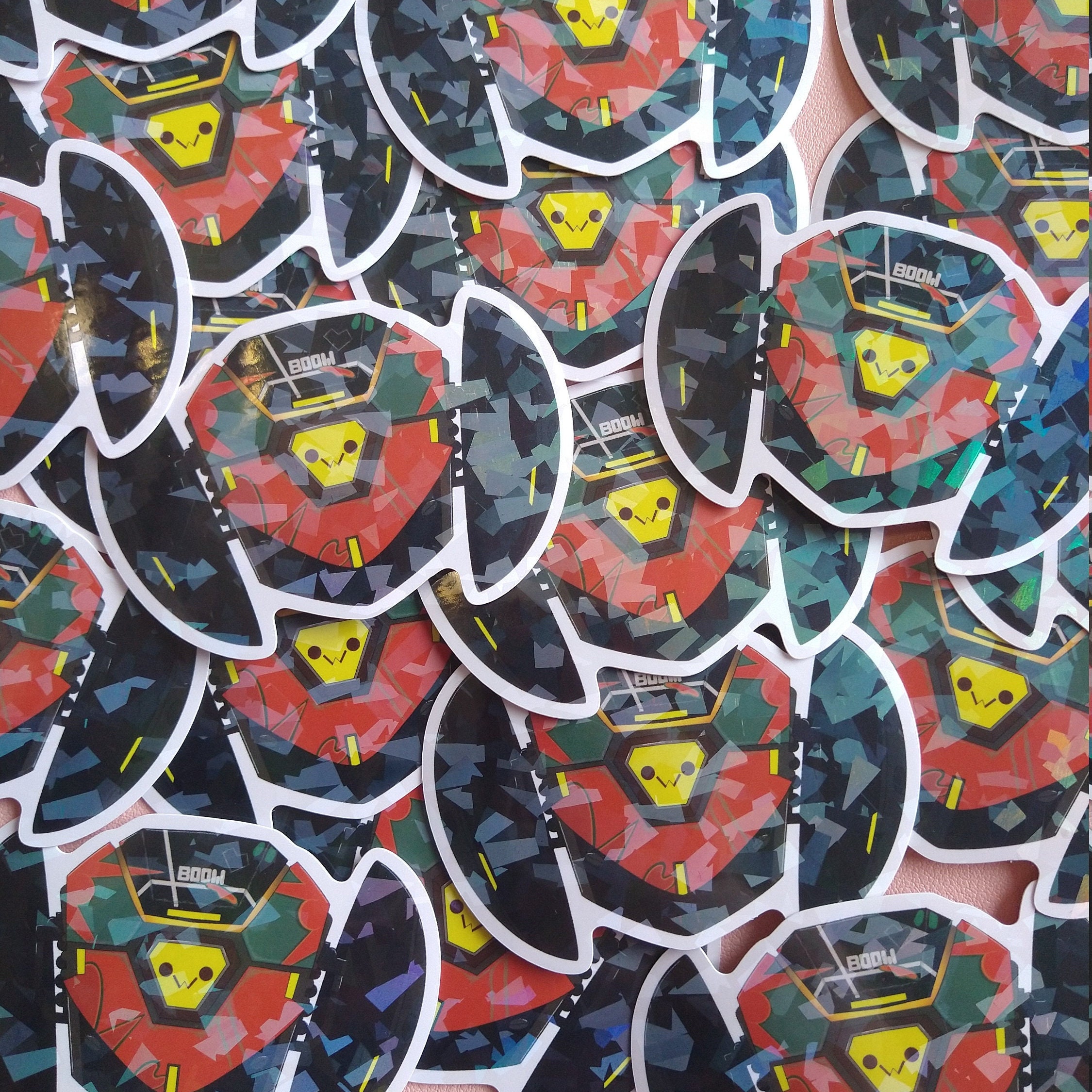 Valorant Boom Bot Holographic 3 in Sticker - Etsy