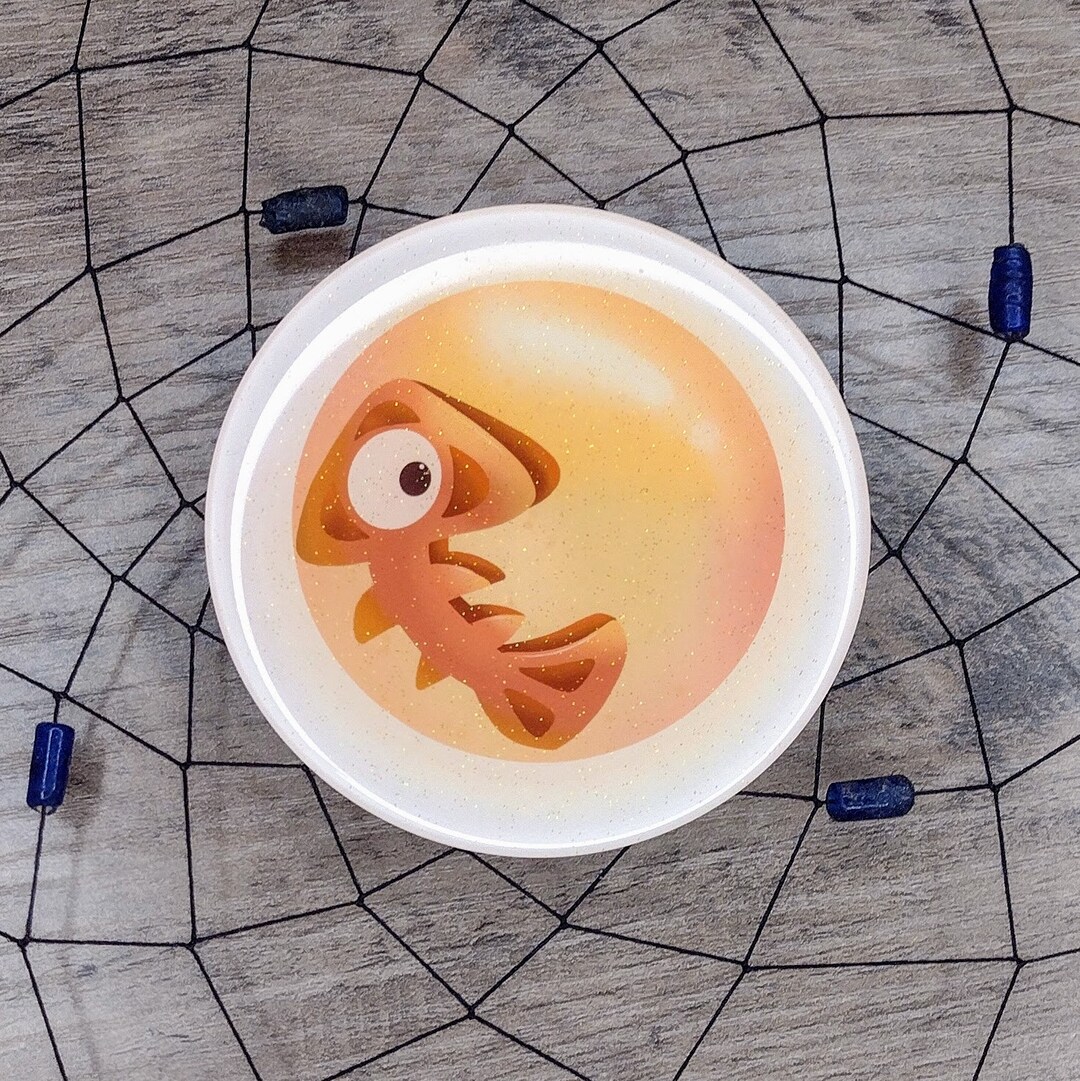 Splatoon Golden Egg Salmon Run Magnet Acrylic Glitter Epoxy Magnet 3 In ...