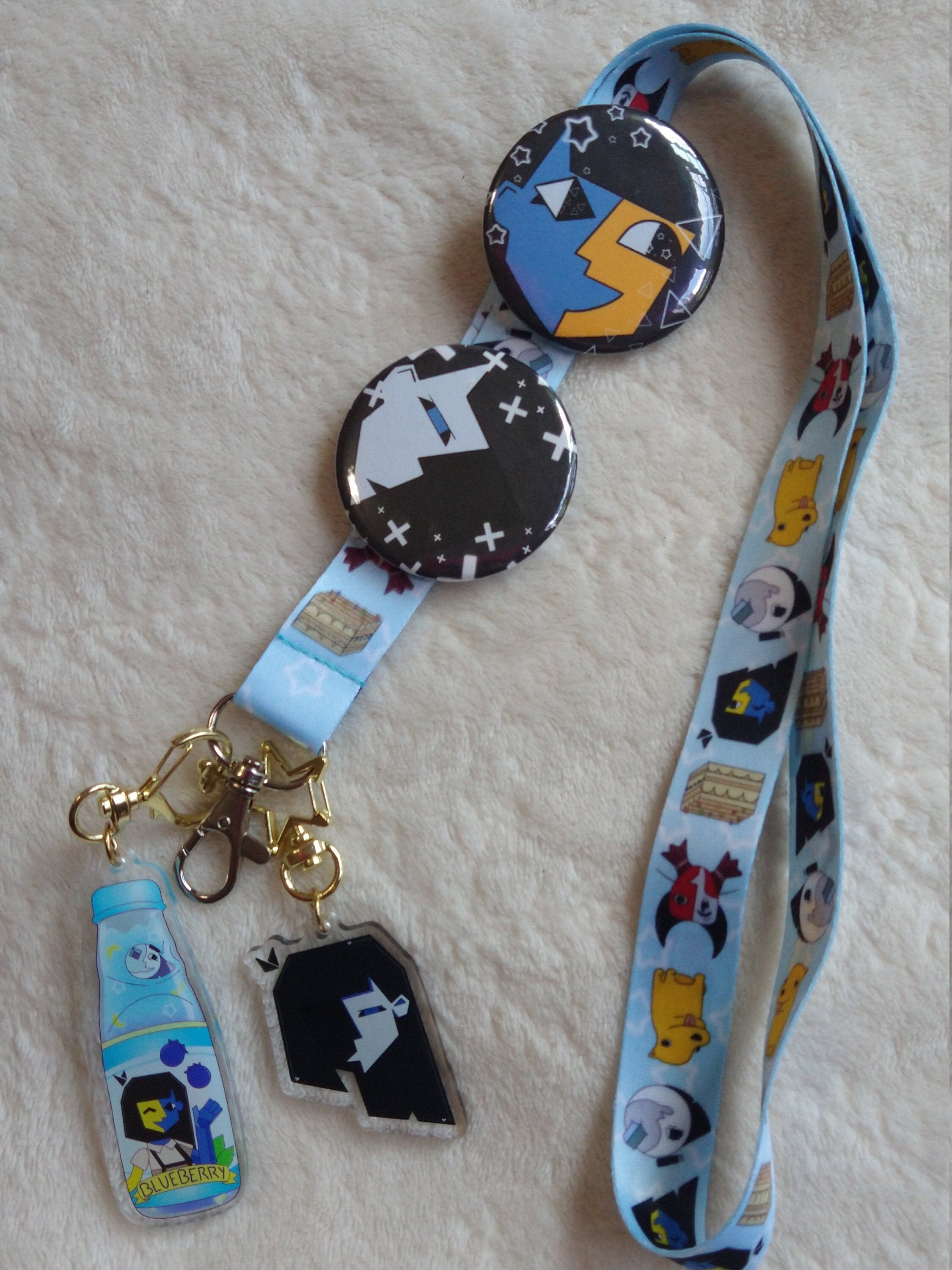 ENA Merch Bundle W/ Charms Buttons and a Lanyard | Etsy