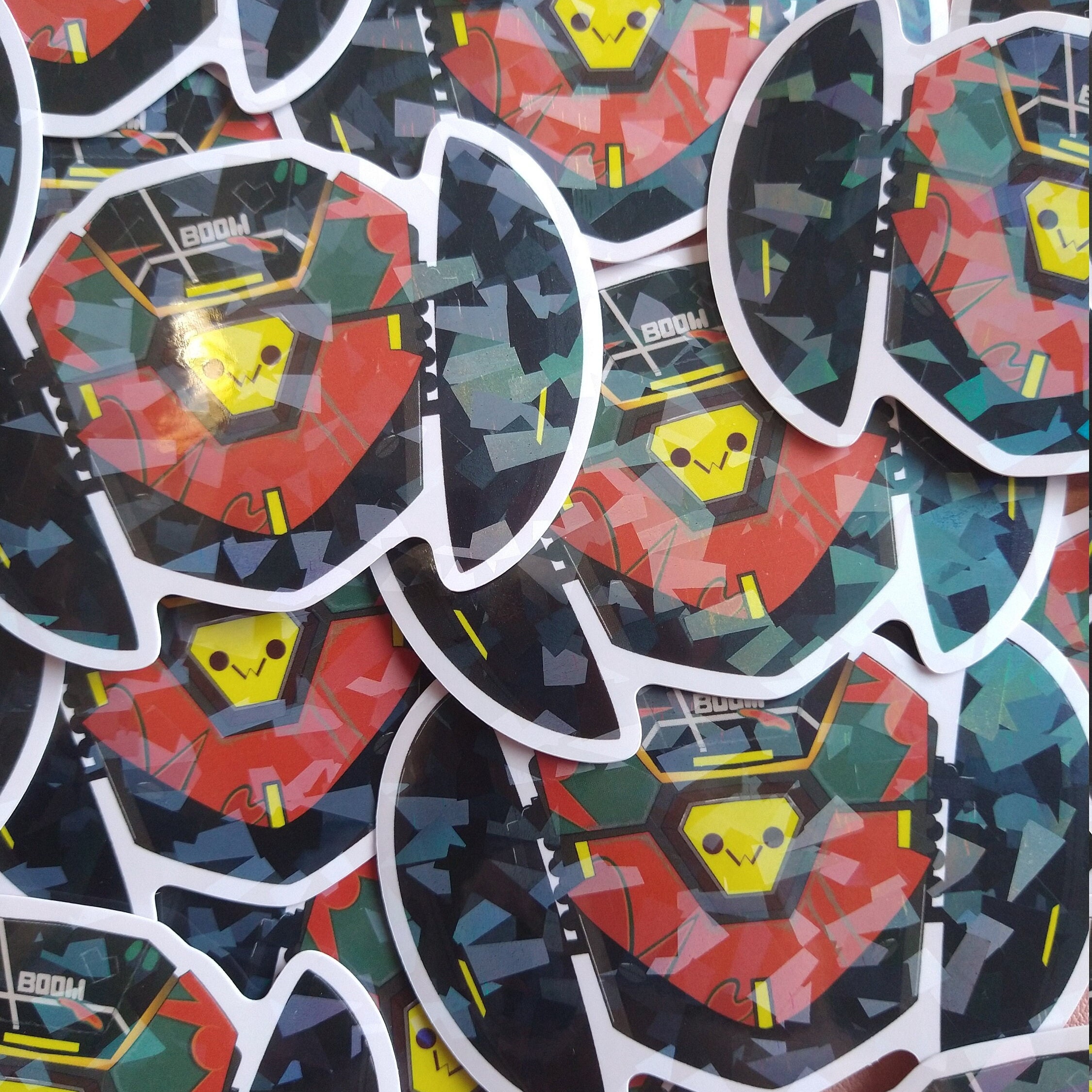 Valorant Boom Bot Holographic 3 in Sticker - Etsy