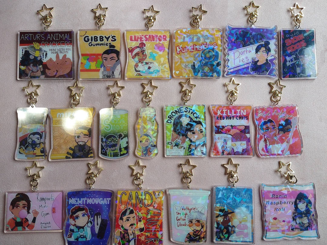 Apex Legends Holographic Snack Charm Series 3 in Acrylic Charm With ...