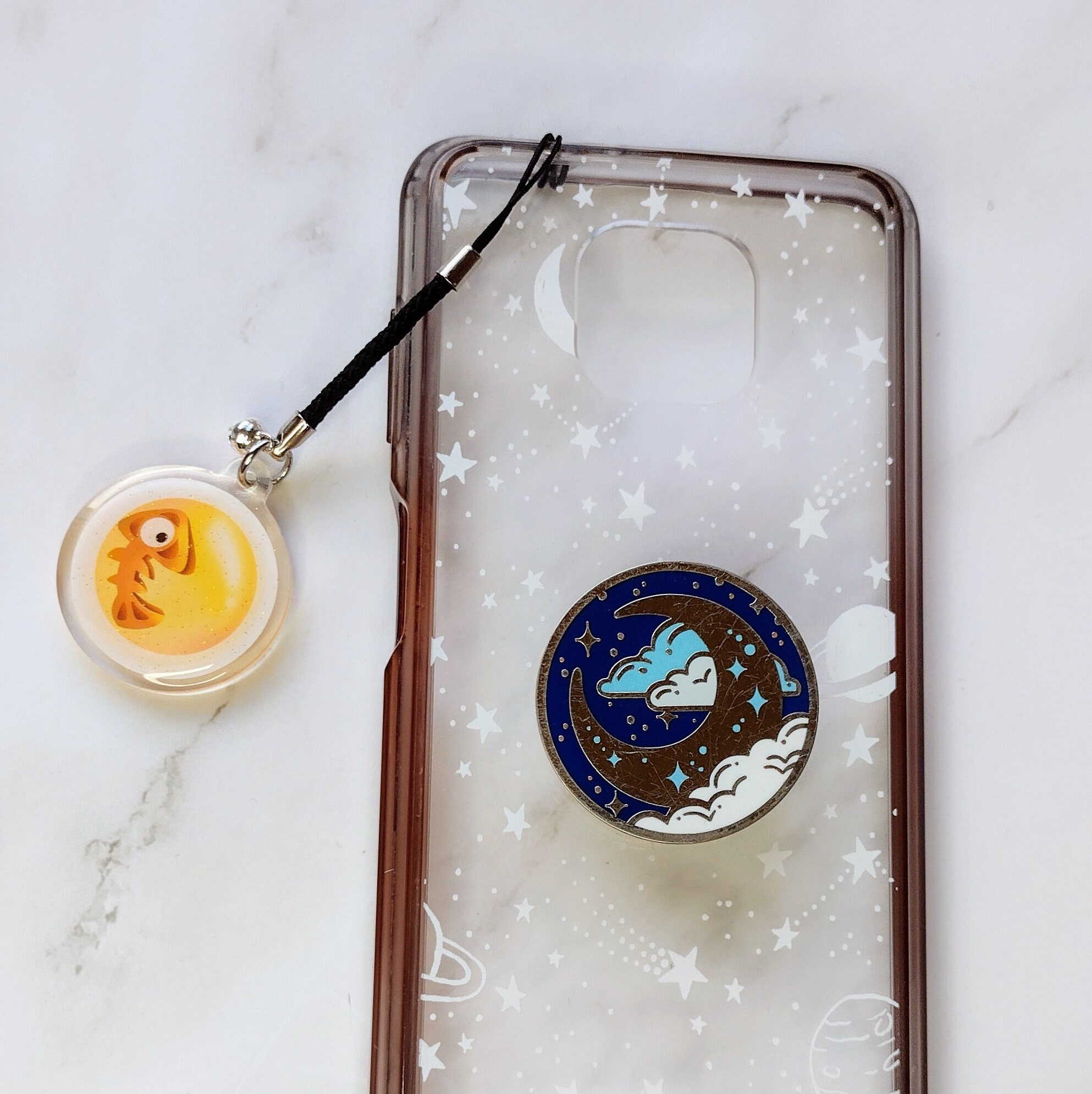 Splatoon Golden Egg Salmon Run Phone Acrylic Glitter Epoxy Charm 1.5 In ...