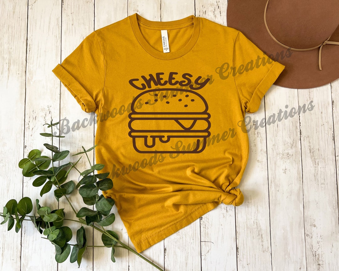 DIGITAL FILE Cheesy Cheeseburger Fast Food SVG Food Design Hamburger ...