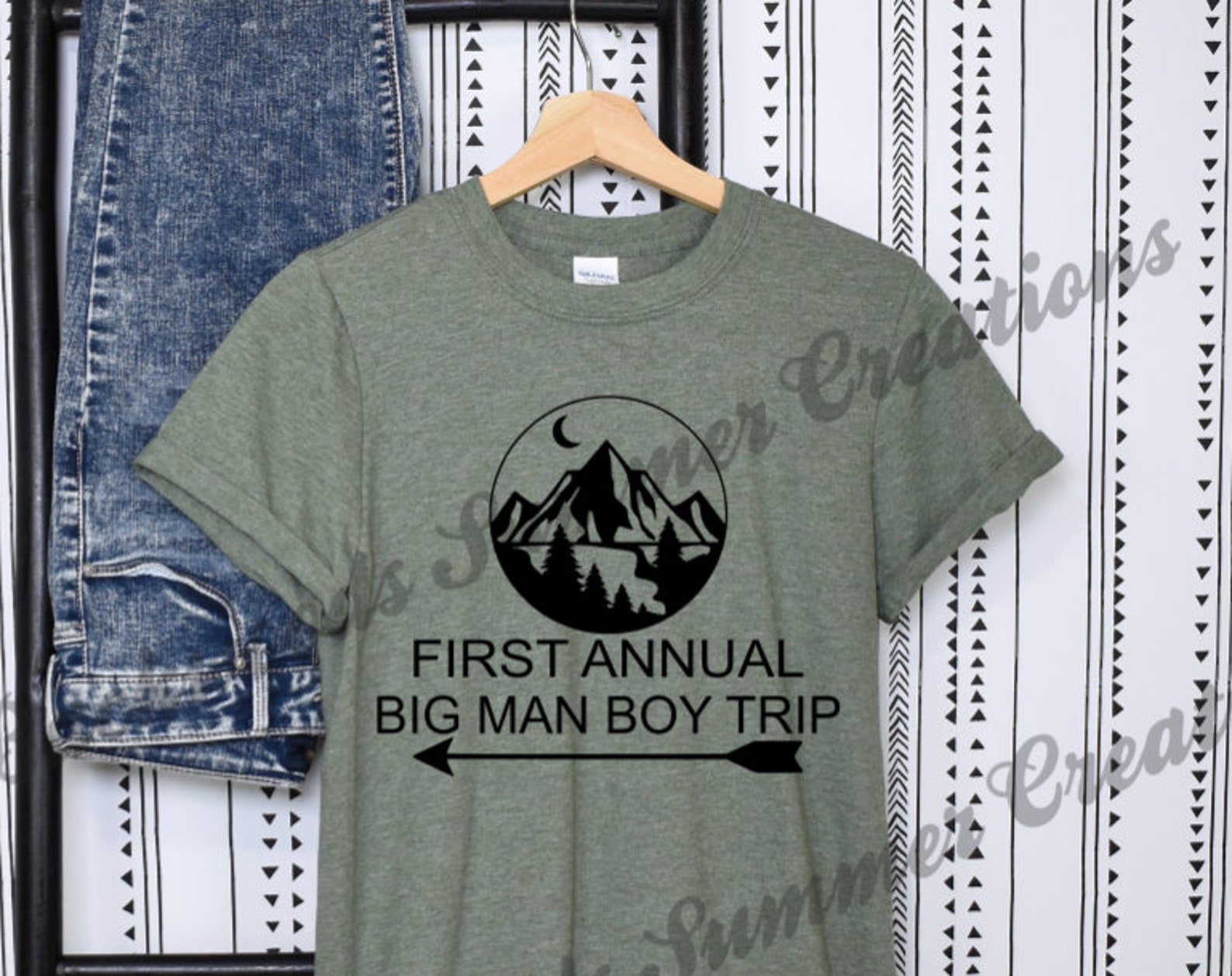 DIGITAL FILE First Annual Big Man Boy Trip Guy Vacation Family Shirt ...