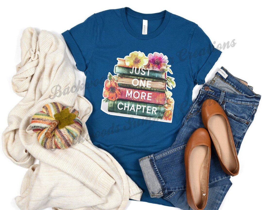 DIGITAL FILE Just One More Chapter SVG Cut File for Crafters Clipart ...