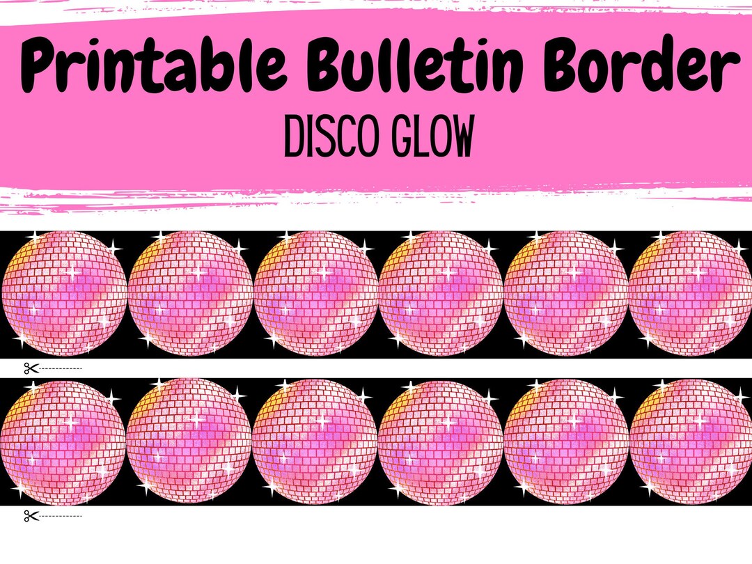 Disco Glow Bulletin Border, Bright Classroom Decor - Etsy