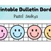 Smiley Face Pastel Bulletin Board Border, Classroom Decor - Etsy