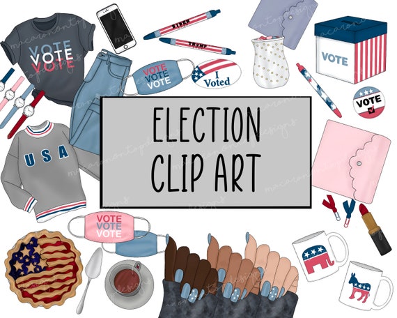 ELECTION Clipart 2020 Presidential Election Trump Biden Vote | Etsy