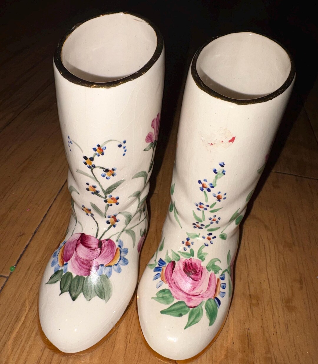 Small Vintage Boot Planters - Etsy