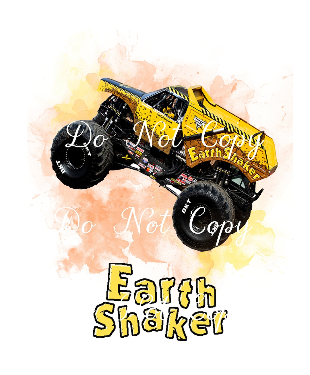 Earth Shaker Monster Truck Digital PNG El Earth Shaker PNG - Etsy