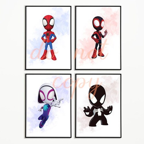Spidey and His Amazing Friends PNG Clipart Superhero Clipart - Etsy