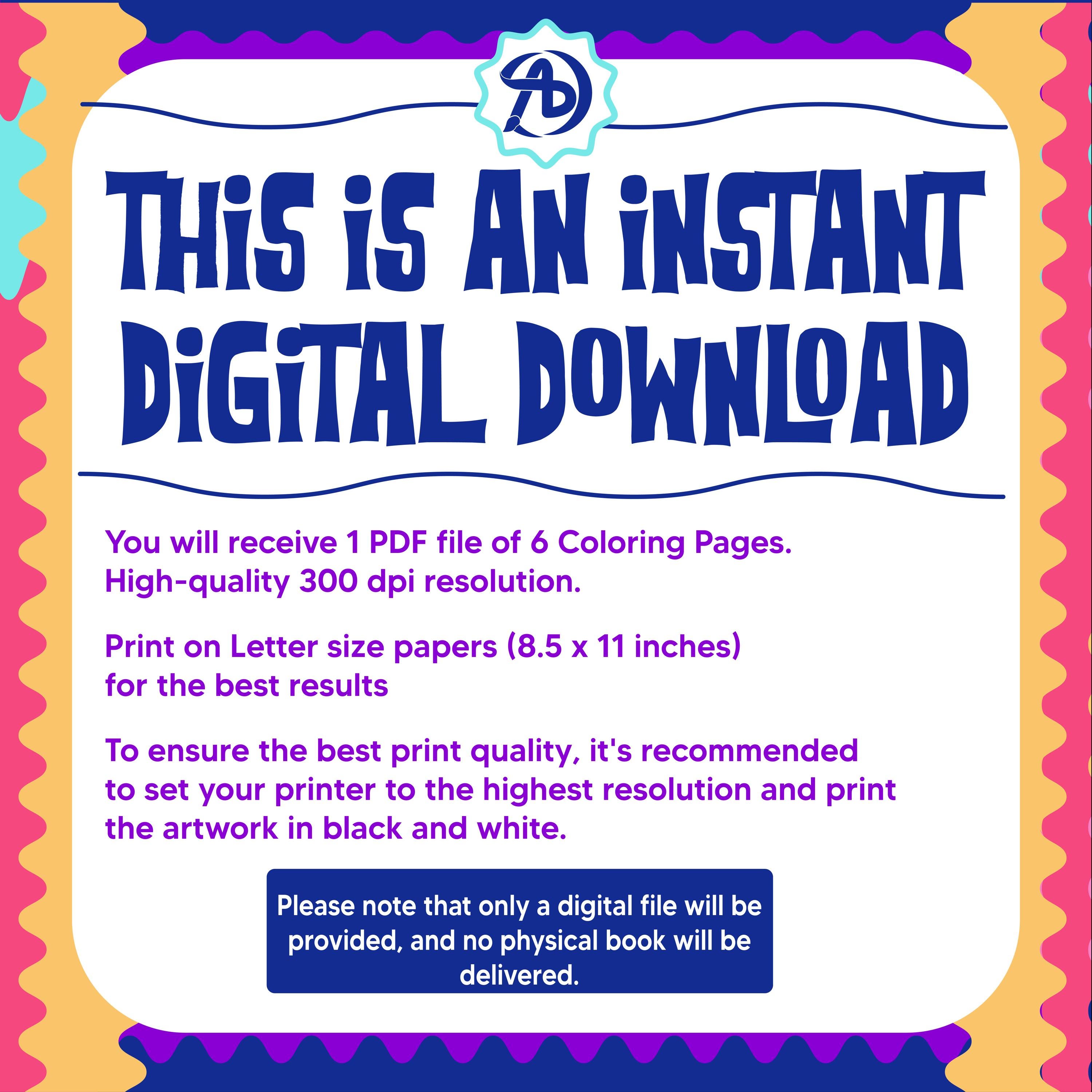 Spooky Ghost Coloring Pages 6 Cute & Cozy Halloween Pages Instant ...